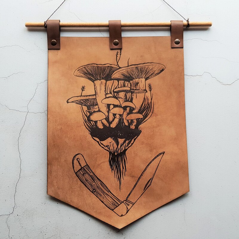 Leather Wall Hanging - Etsy