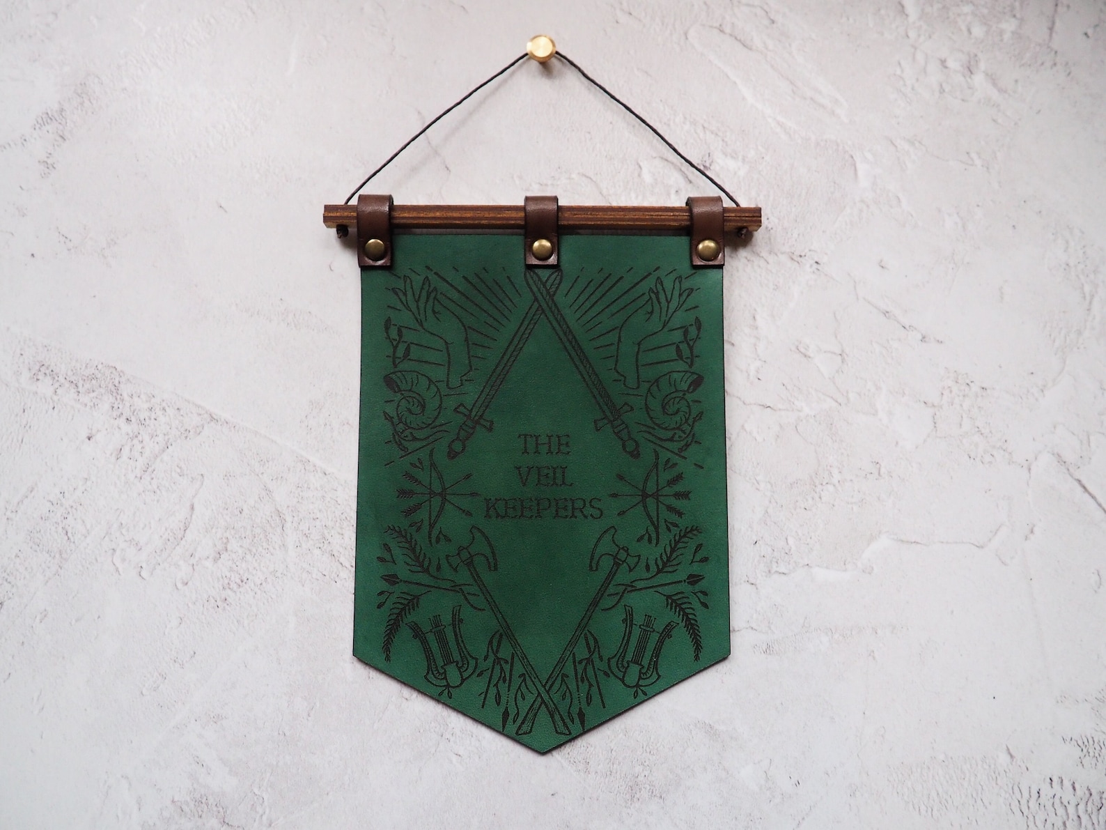 Handmade Leather D&D Banner: Personalized Dungeoneers Party Decor - Etsy