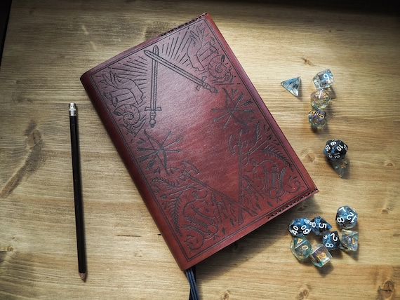 D&D Leather Notebook A5 Dotted Pages | Etsy