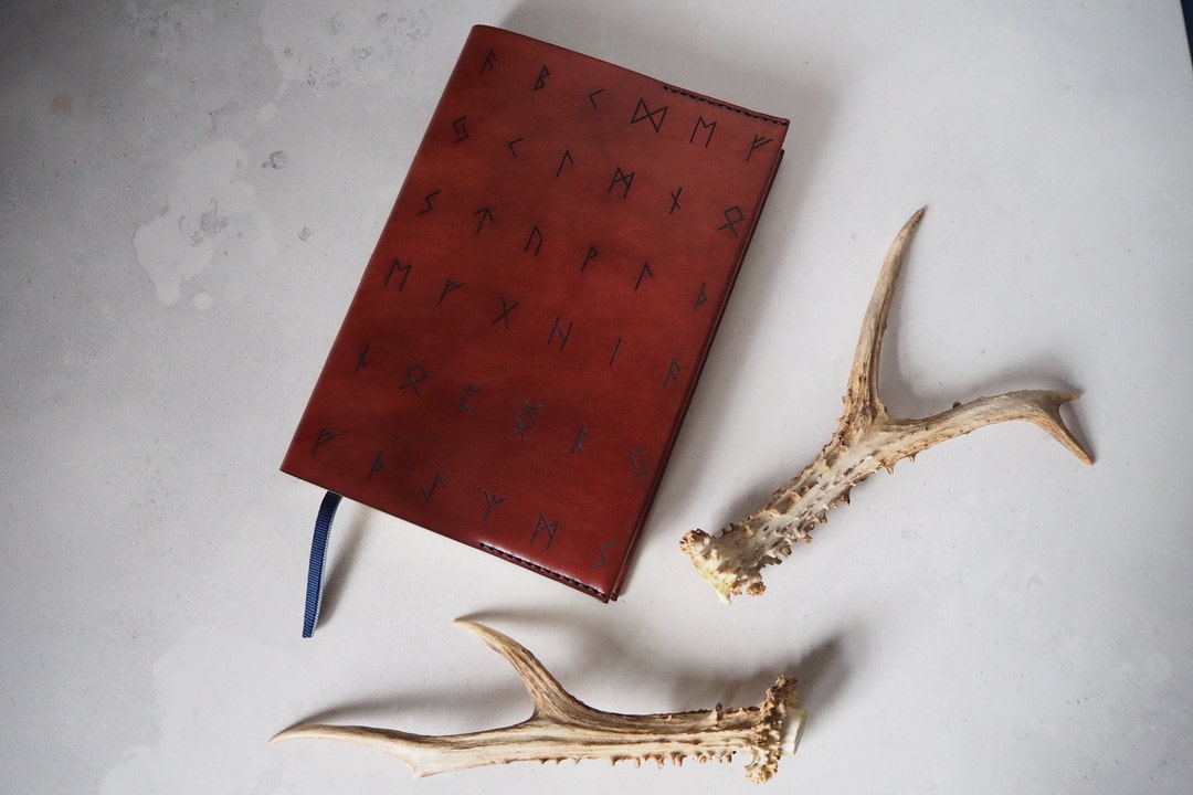 Rune Leather Notebook Cover A5 - Etsy