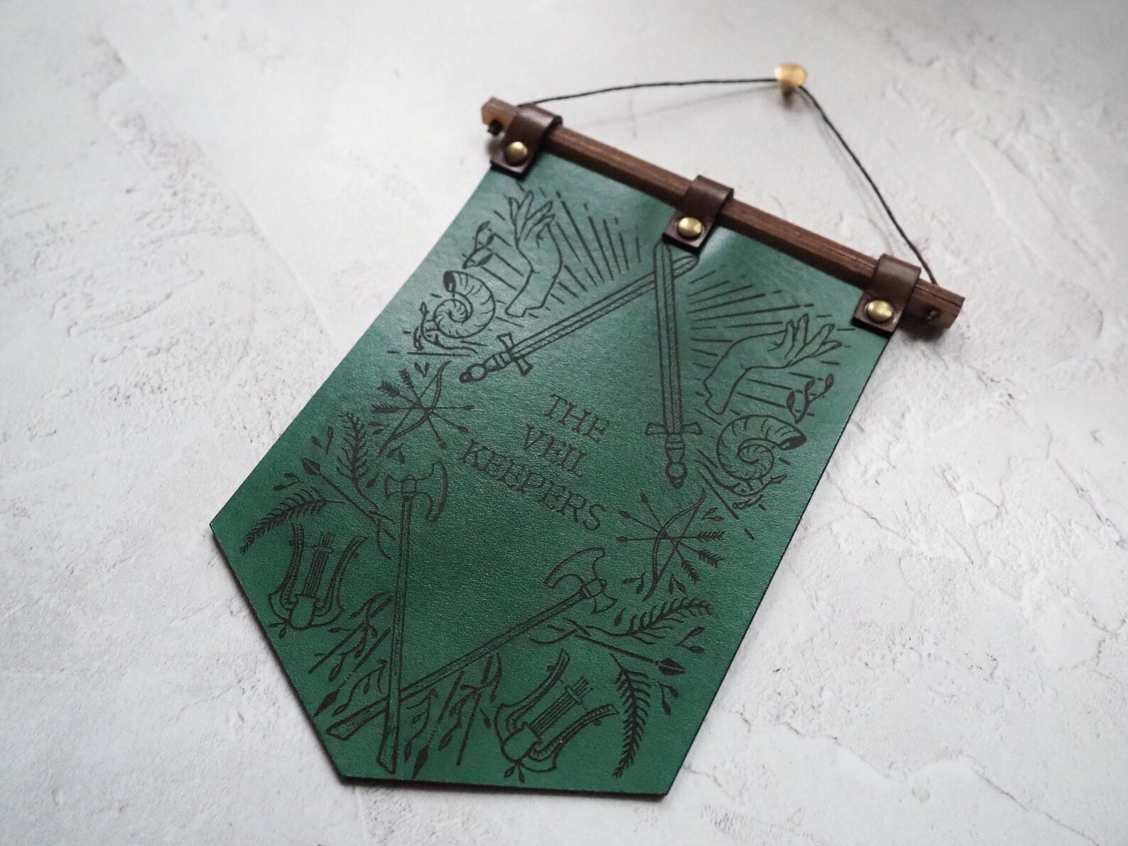 Handmade Leather D&D Banner: Personalized Dungeoneers Party Decor - Etsy