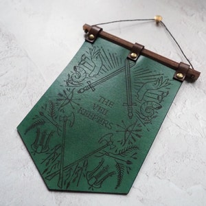 Handmade Leather D&D Banner: Personalized Dungeoneers Party Decor - Etsy