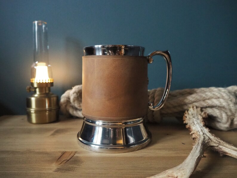 Leather Tankard With Removable Cover - Etsy