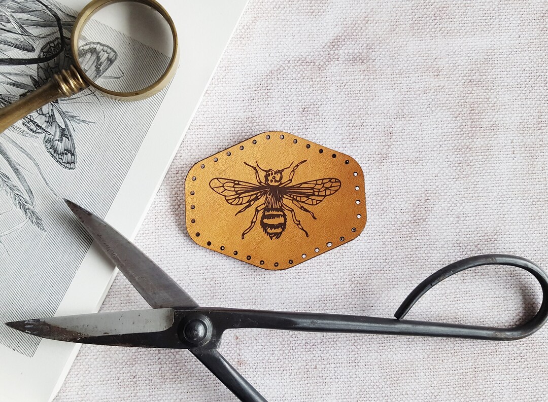 Honey Bee Patch Vintage Style Leather Patch Outdoor Gift Bee - Etsy UK