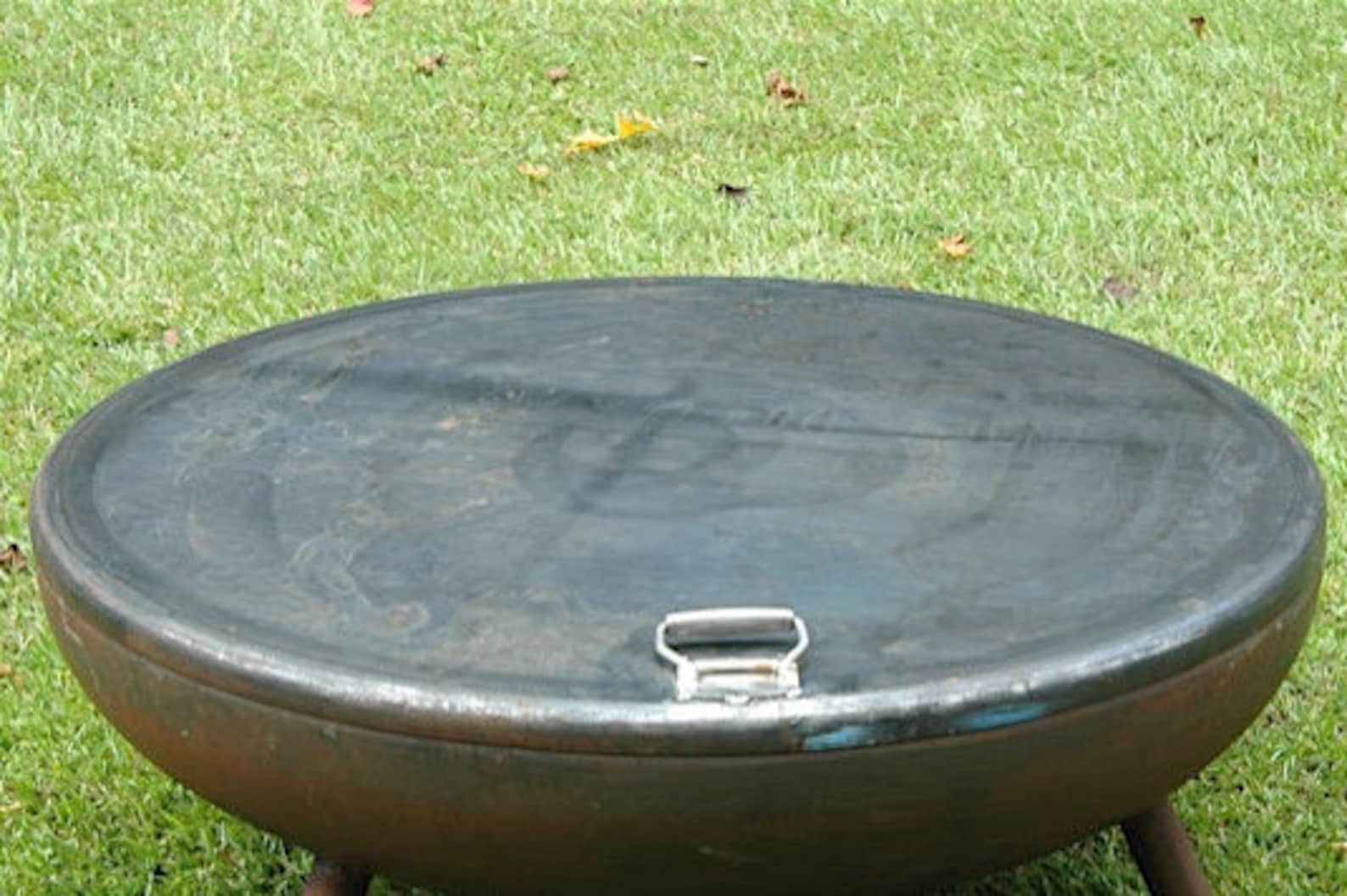 Fire Pit 30 Inch Dia. Deep Fire Pit Including Lid Ready to - Etsy
