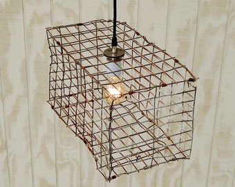 Rustic Light Fixture - Etsy