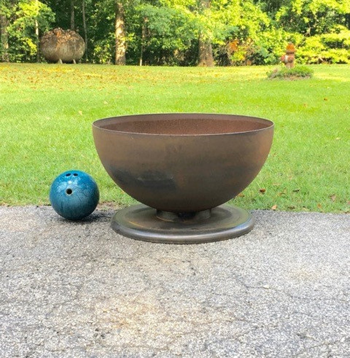 Fire Pit 30 Inch Dia. Deep Fire Pit Including Lid Ready to - Etsy