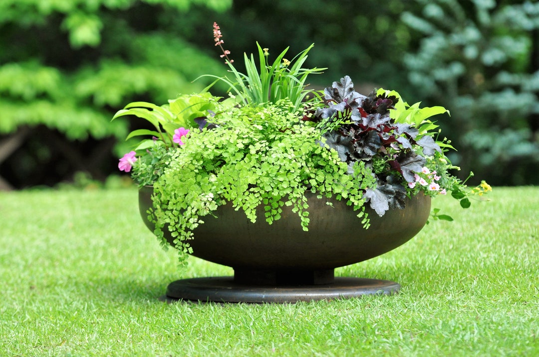 Fire Pit 30 Inch Planter, Firepit Fire Pits Garden Planter Steel Fire ...