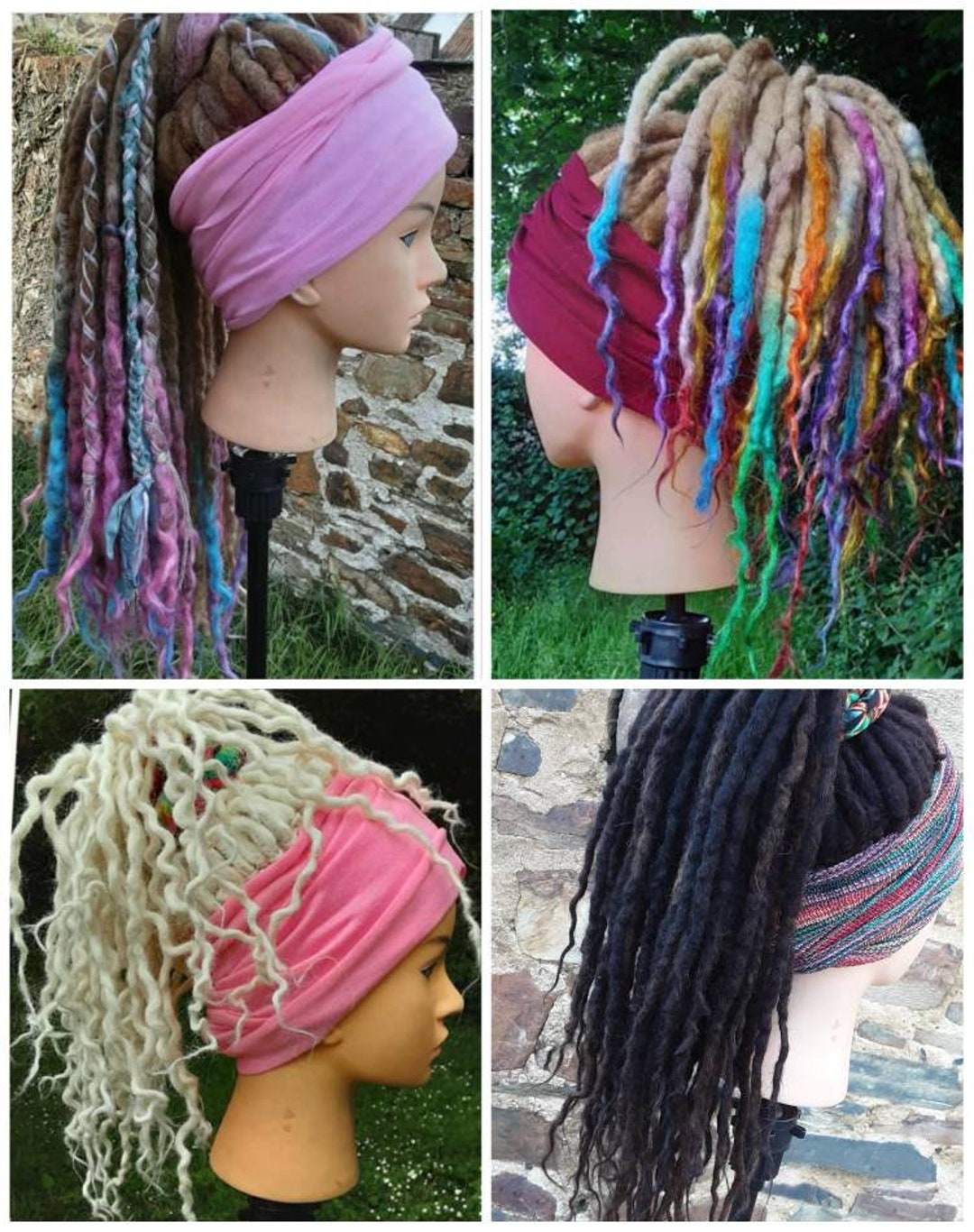 Aya Dread Wig Create a CUSTOM Order Ponytail Dreadlock Wig 60 Single ...