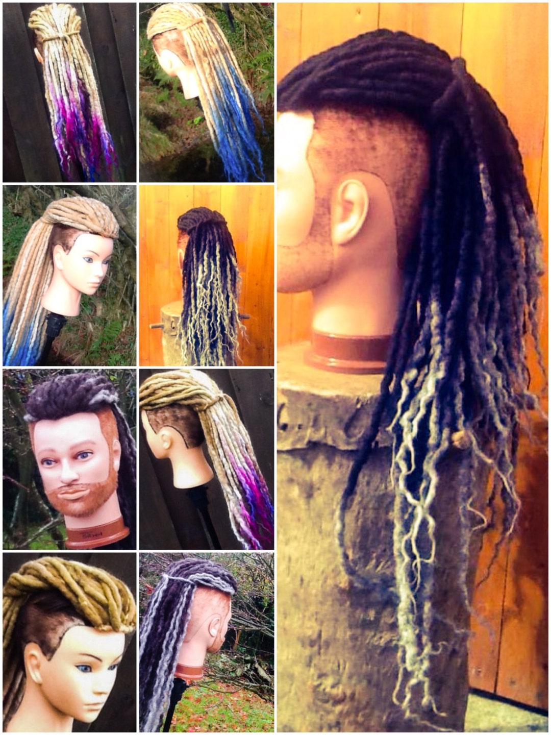 Aya Create a Custom Order Dreadhawk Hairpeice (this is NOT a Wig) - Etsy