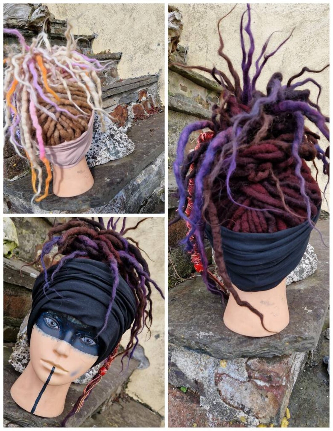 Aya Create a Custom Order Dreadlock Messy Knot Wig - Etsy