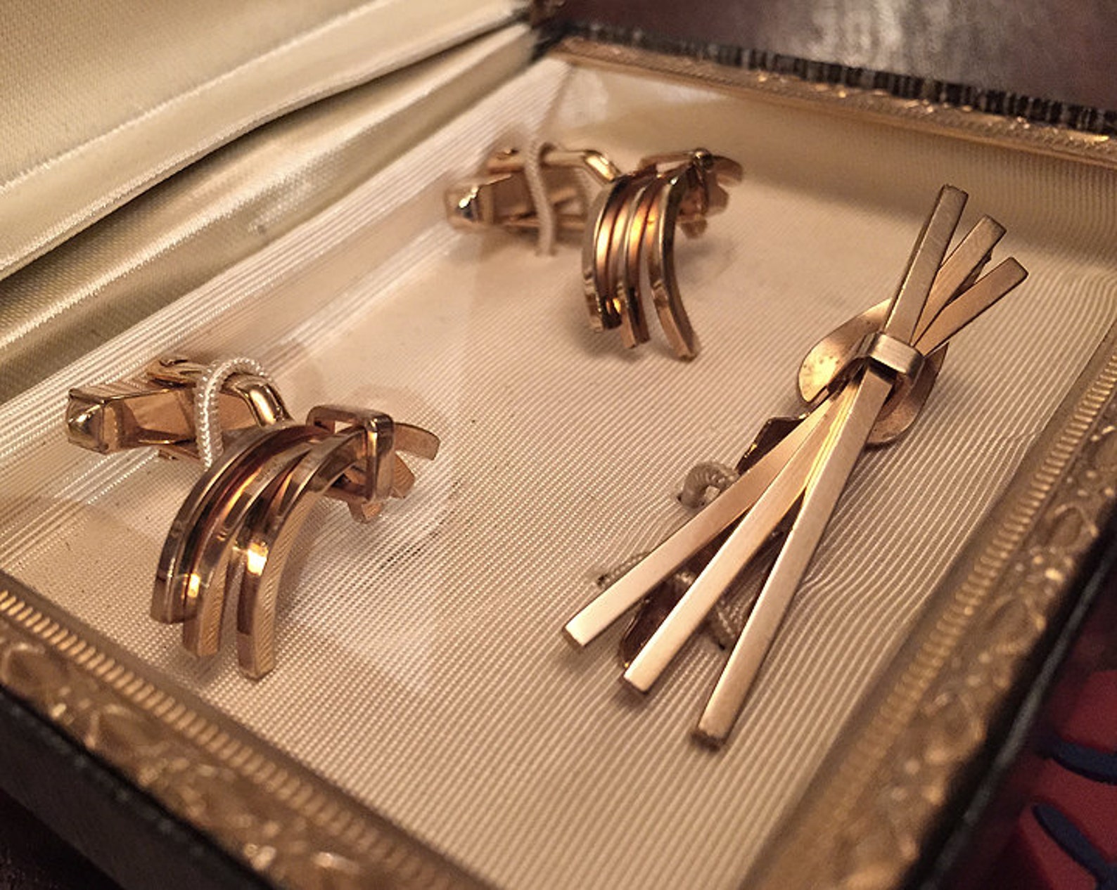 Beautiful Original Vintage Swank Modern Art Cufflink Set - Etsy