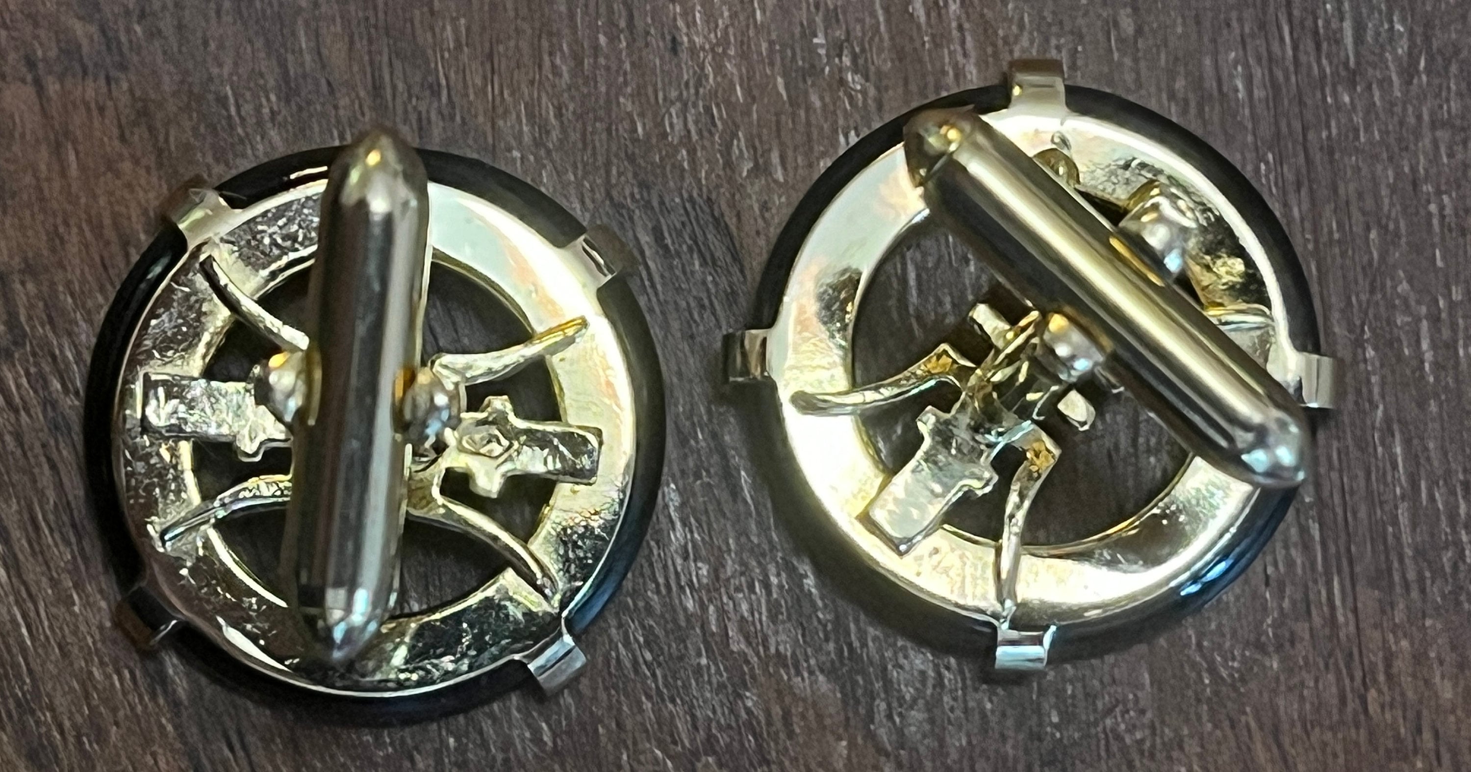 Rare Vintage 1960 Swank Arts of the World Onyx Symbol Cufflinks - Etsy