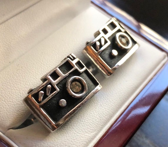RARE Original Vintage SWANK 50's/Leica Camera Cufflin… - Gem