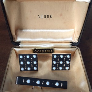 Vintage Swank Designer Collection Casablanca Cufflink Set | Etsy