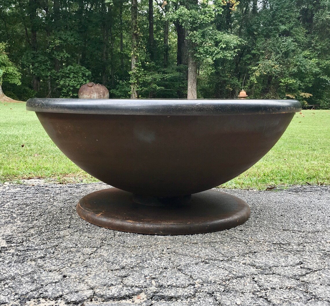 39 Inch Dome Shape Steel Fire Pit - Unique Shape - Custom Fire Pit ...