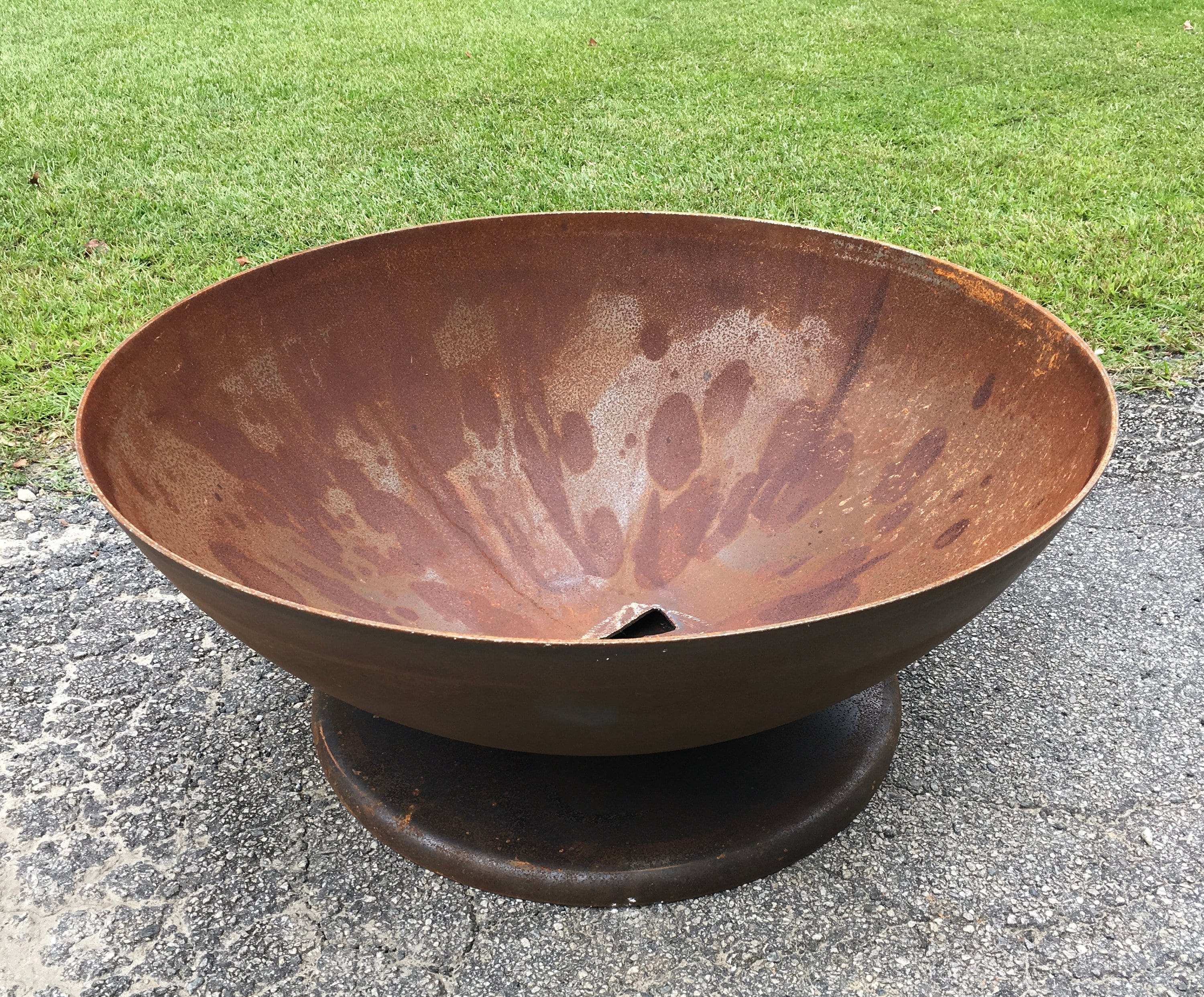 39 Inch Dome Shape Steel Fire Pit - Unique Shape - Custom Fire Pit ...
