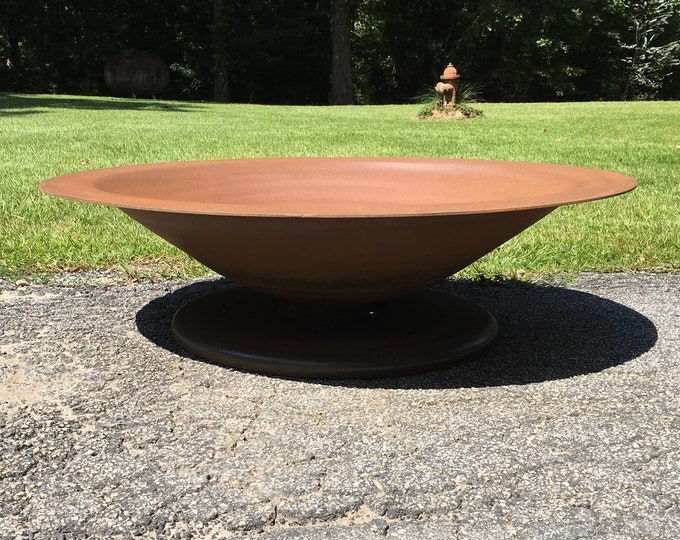 36 Inch Medium Depth Inset Edge Steel Fire Pit - Custom Fire Pit ...