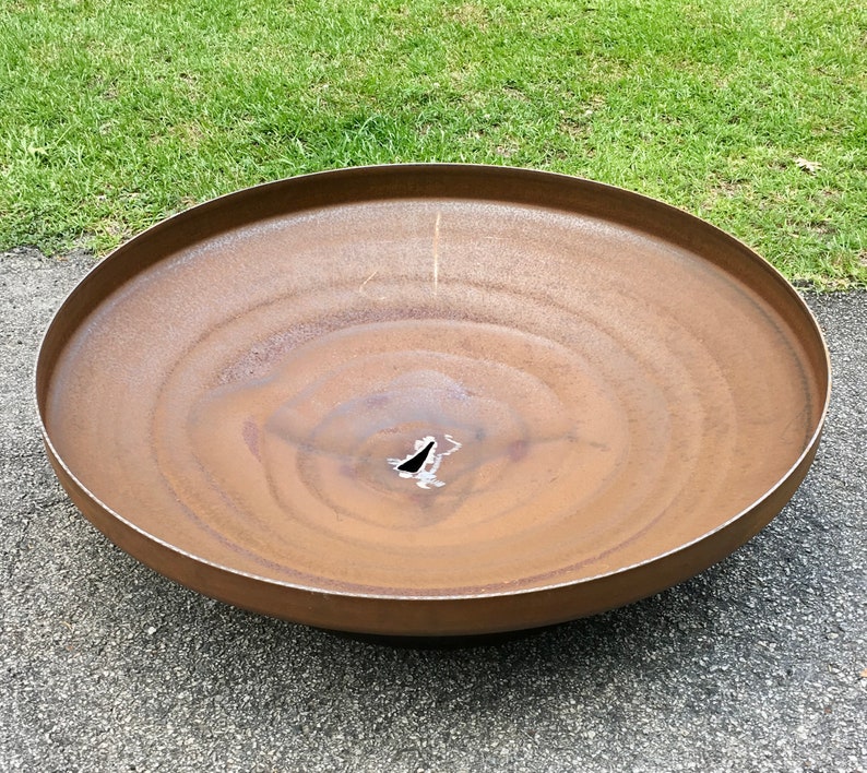 48 Inch Shallow Depth Steel Fire Pit Custom Fire Pit - Etsy