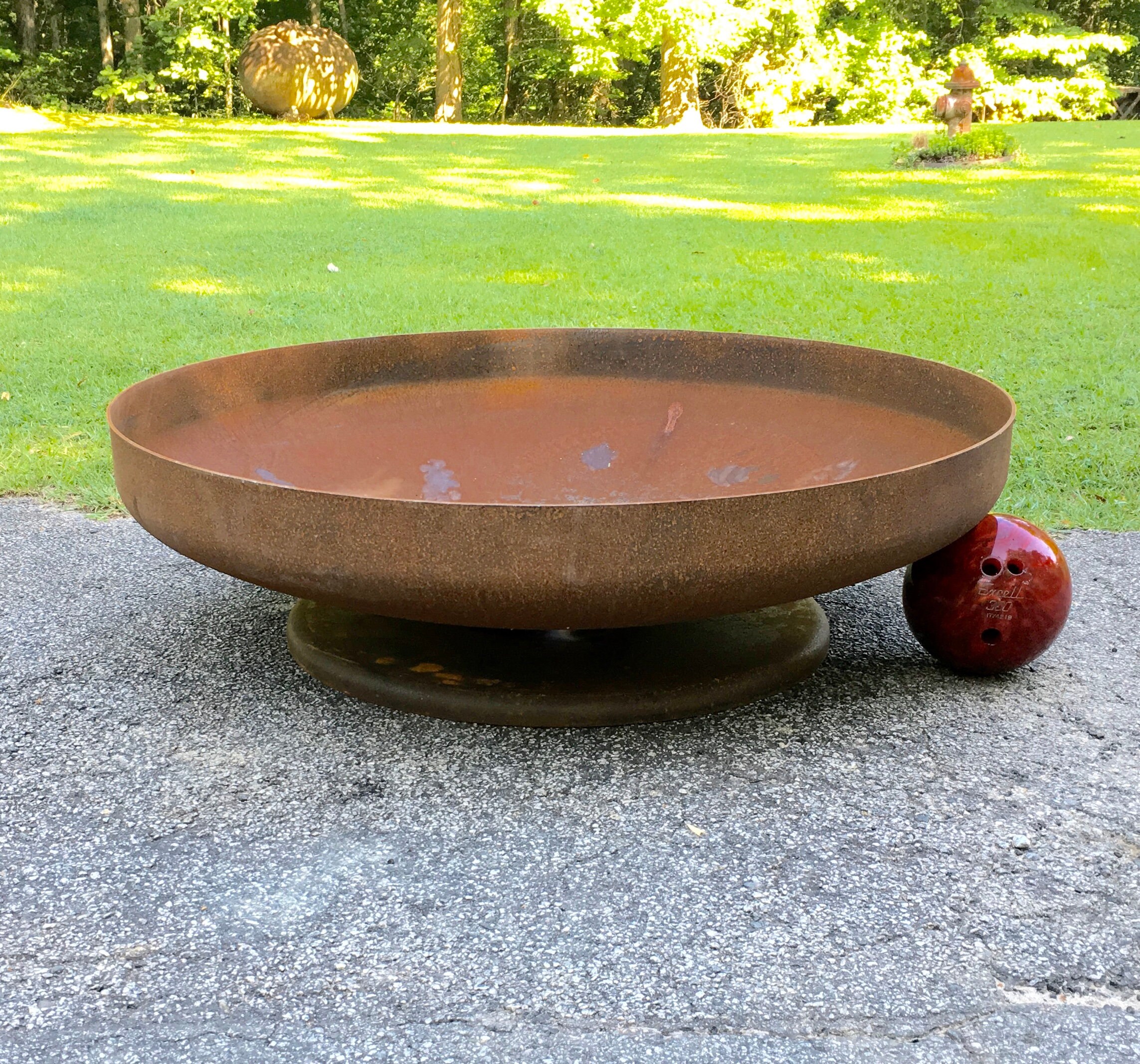 48 inch Shallow Depth Steel Fire Pit Custom Fire Pit | Etsy