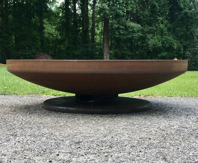 48 Inch Shallow Depth Steel Fire Pit Custom Fire Pit - Etsy