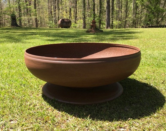 36 Inch Medium Depth Inset Edge Steel Fire Pit - Custom Fire Pit ...