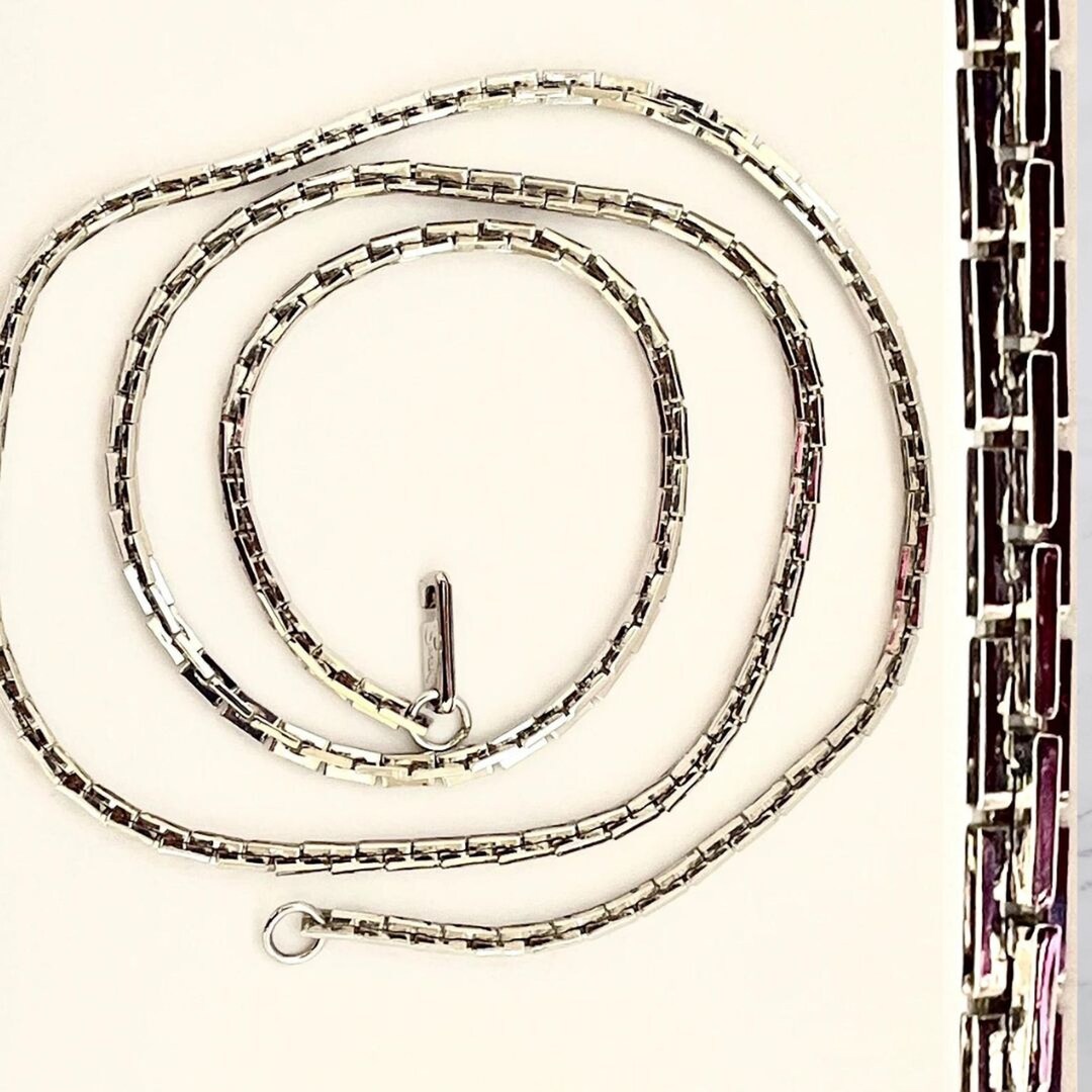 Sarah Coventry Bostonian Classic Chain Necklace, Silver Tone Necklace ...