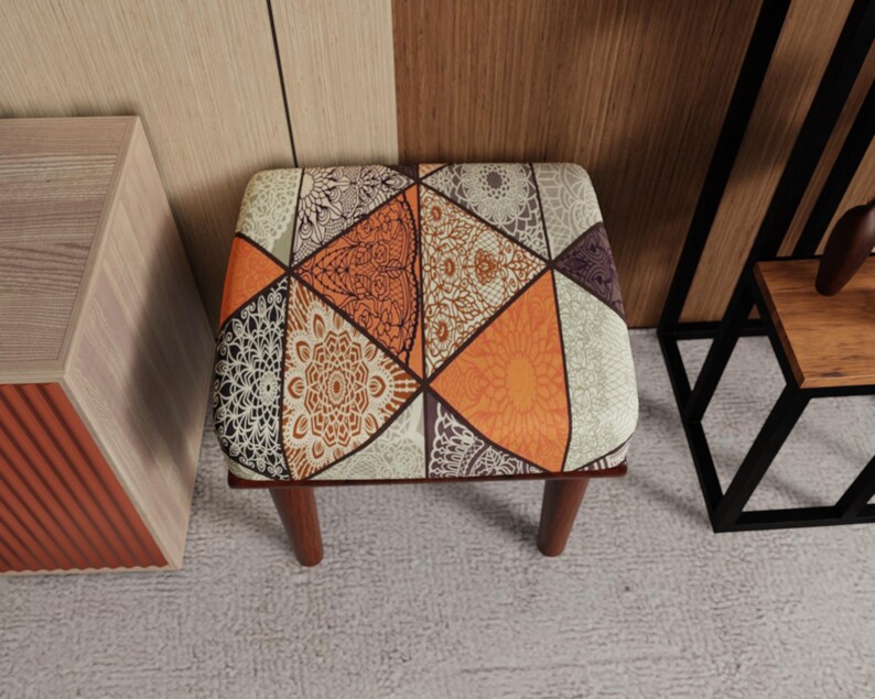 Elegant Ottoman Bench, Upholstered Bench Seat, Handmade Furniture ...