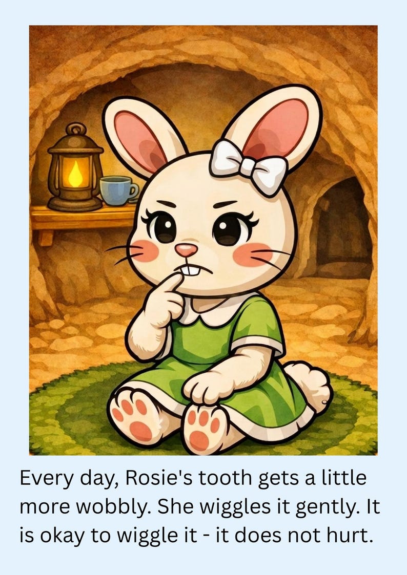 Rosie Loses a Tooth, Social Story for Kids, Autism ADHD SEN Printable ...