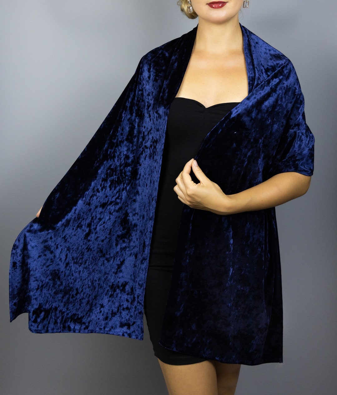 Velvet Wrap Shawl Bolero Winter Wedding Shrug Elegant Accessory 190 Cm ...