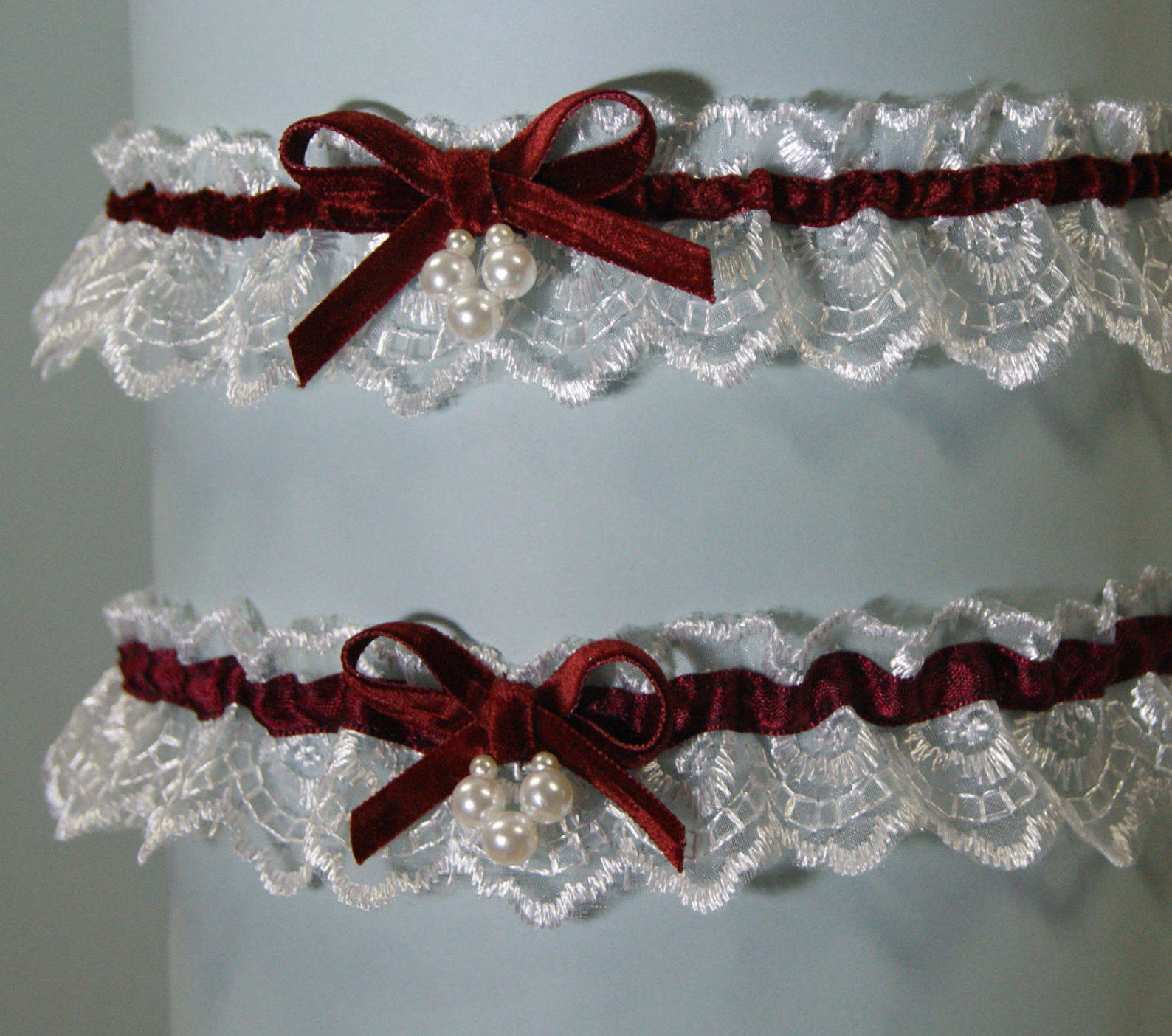 Set of 2 Velvet Garters for Your Wedding or Just Special | Etsy