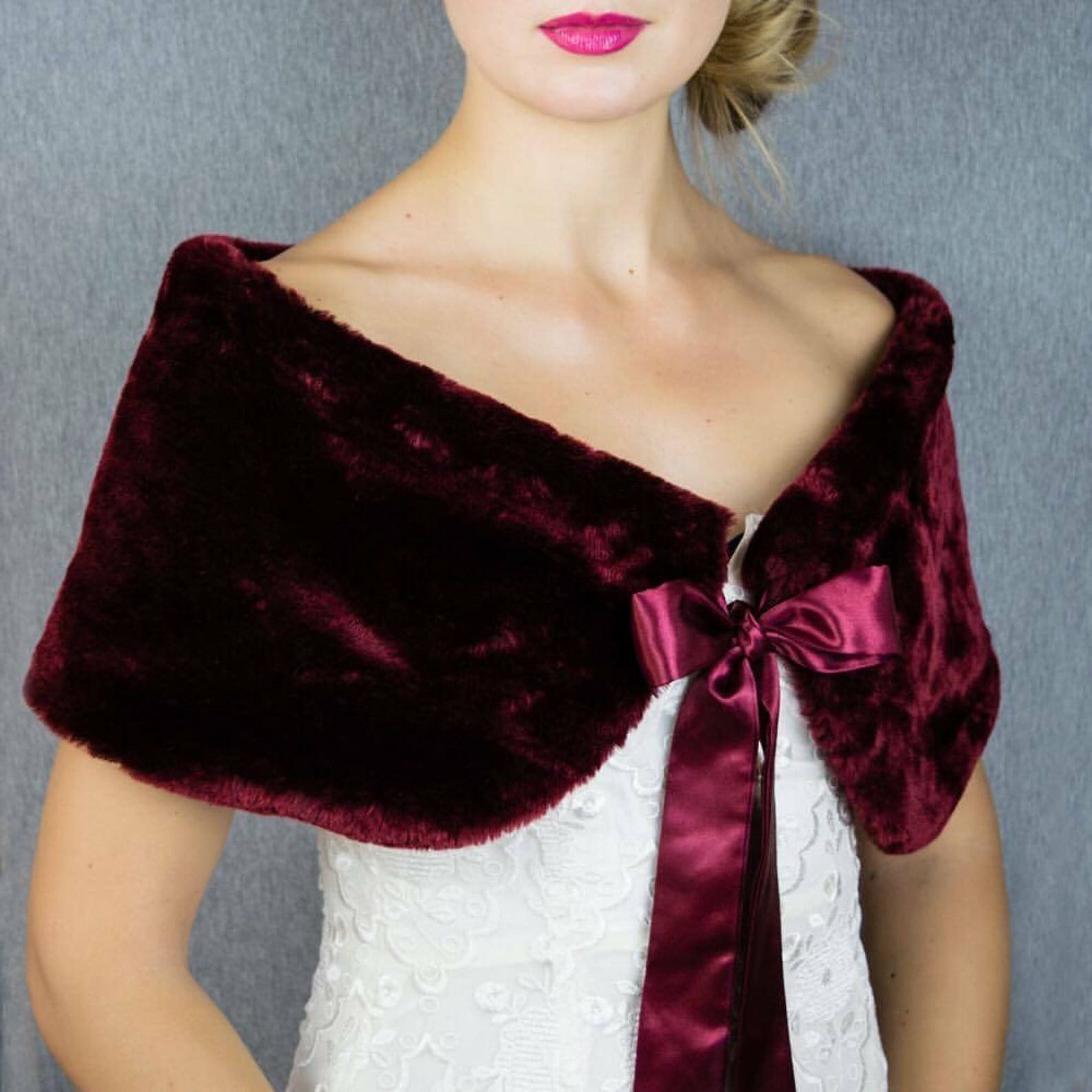 Luxury Fake Fur Fur Imitation Faux Fur Wrap Shawl Shrug - Etsy