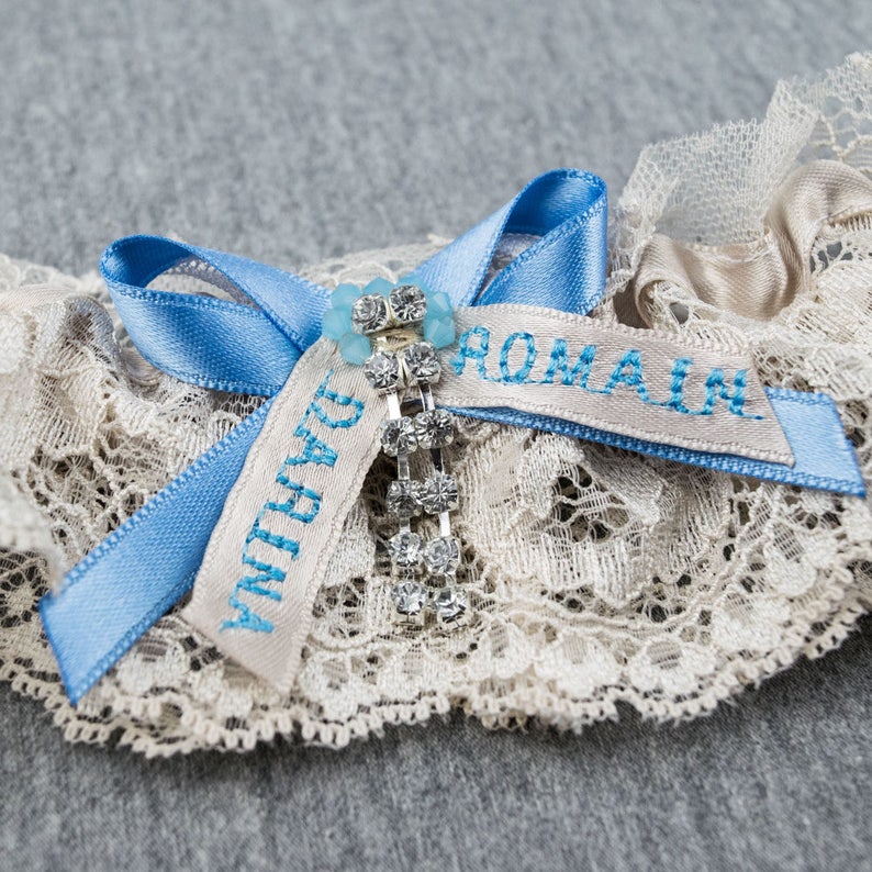 Champagne Beige Garter for Your Wedding Bridal Garter Tossing | Etsy