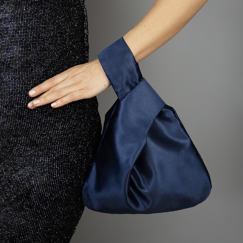 Small Navy Evening Clutch - Etsy