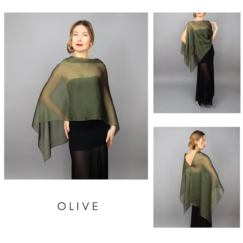 Black Capelet Black Chiffon Shrug Black Greek Style Wrap Sheer Greek ...