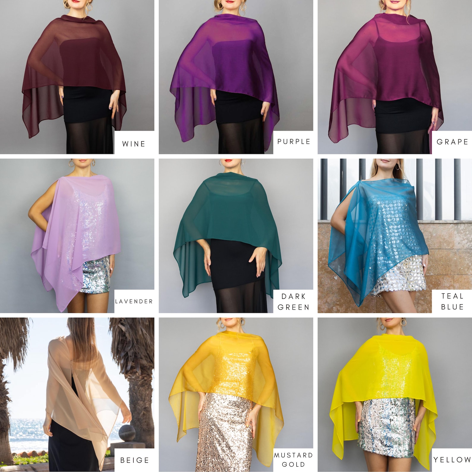 Mustard Gold Capelet Yellow Sheer Wrap Mustard Gold Greek Style Wrap ...