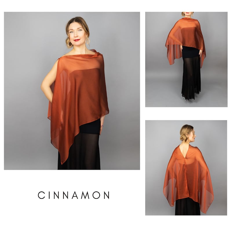 Cinnamon Capelet Cinnamon Shrug Brown Greek Style Wrap Sheer Greek Cape ...