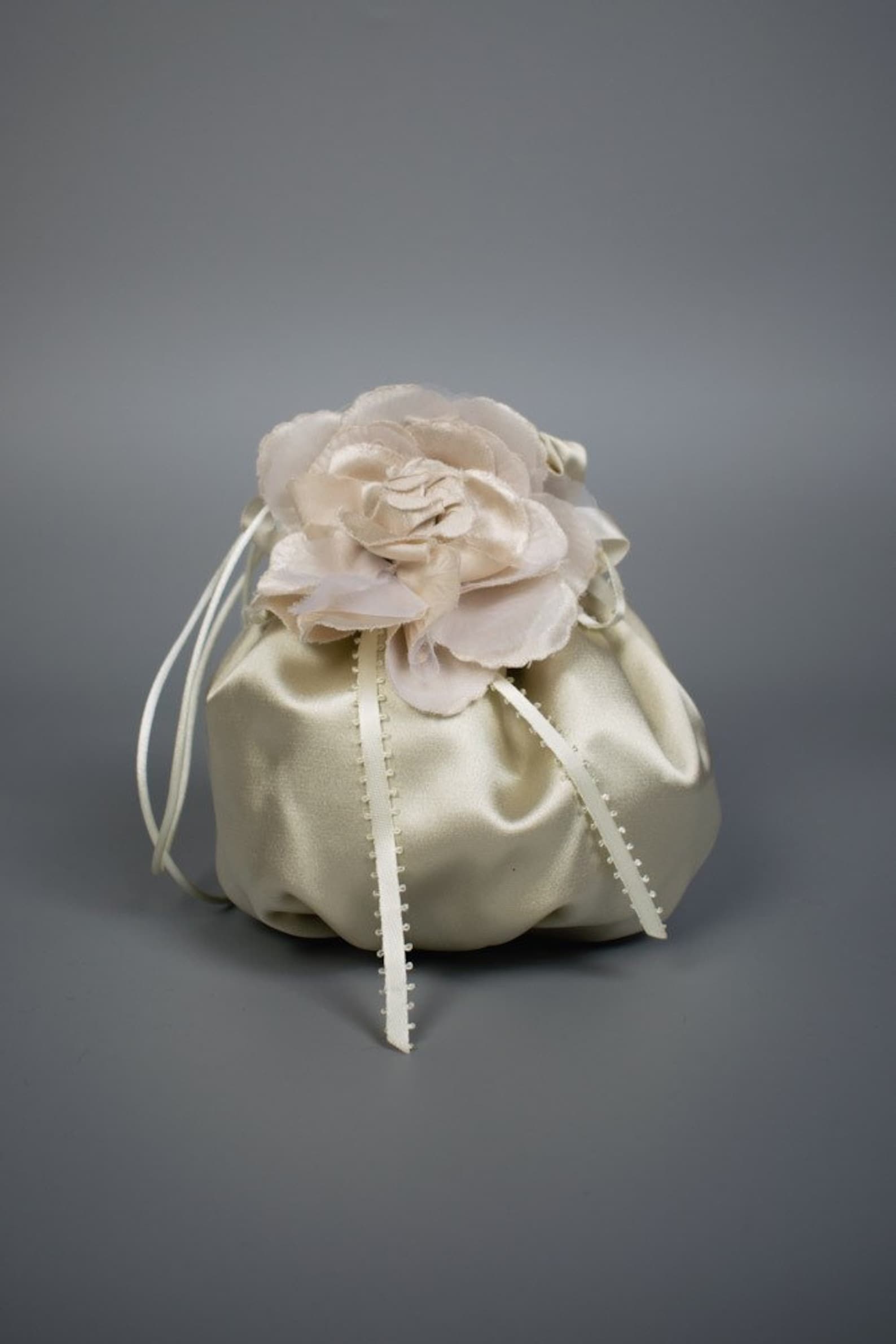 Satin Bag Purse Champagne Beige Ecru for Your Wedding or - Etsy