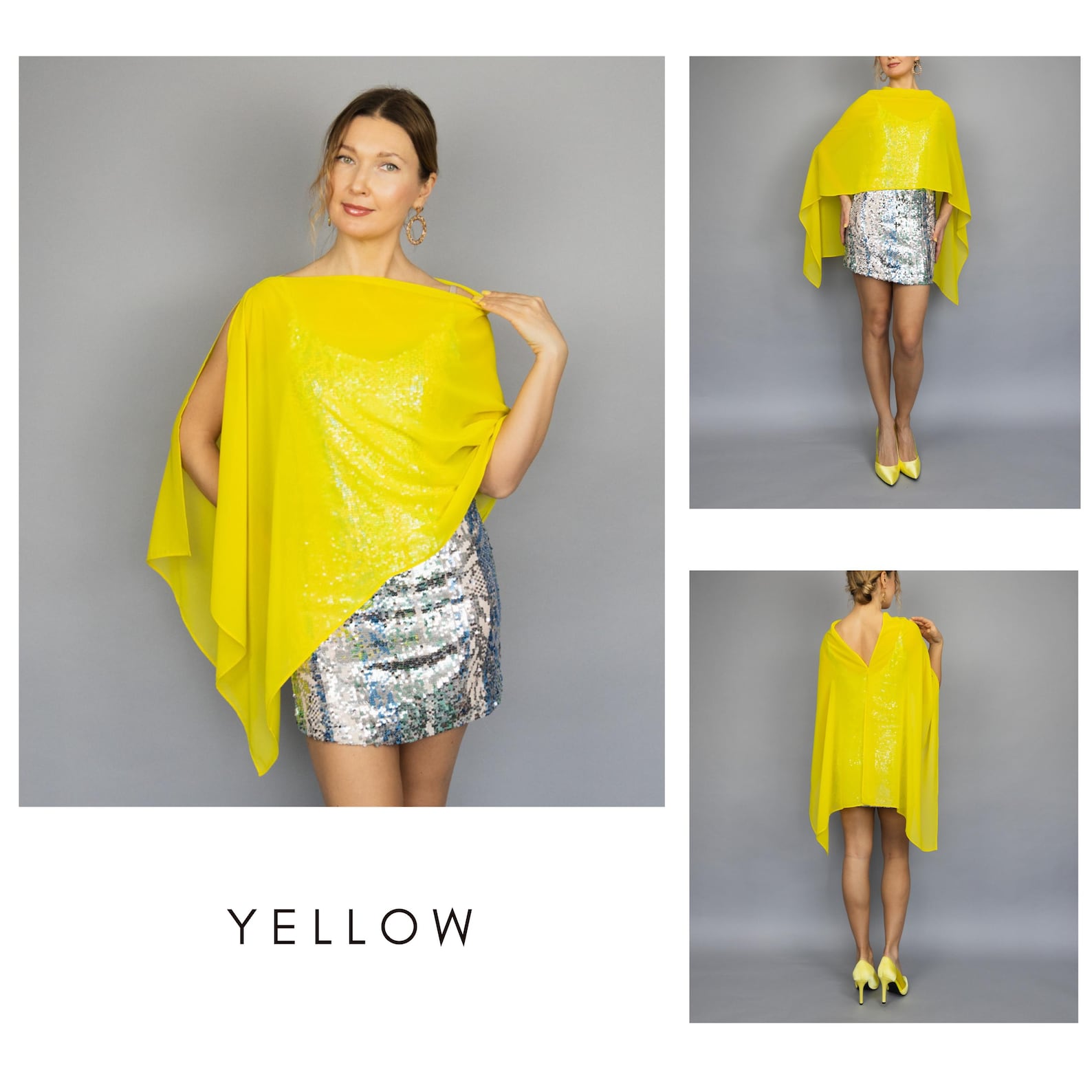 Mustard Gold Capelet Yellow Sheer Wrap Mustard Gold Greek Style Wrap ...