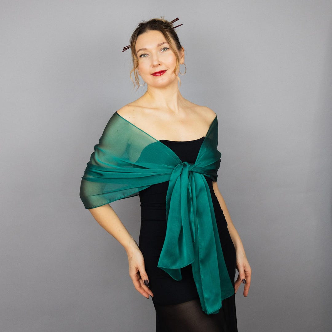 Bright Green Wrap Green Shawl Bolero Bridesmaids Gift Wrap Wedding ...