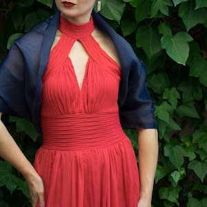 Red Wrap Red Shawl Red Bolero Red Shrug Sheer Wrap Sheer Red Shrug ...