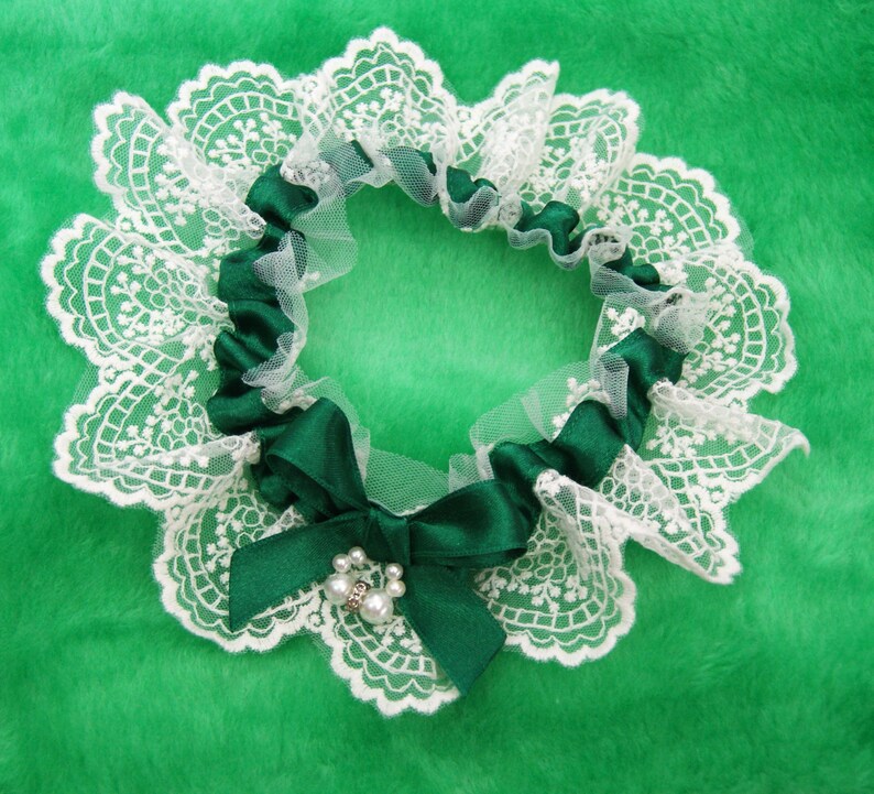 Irish Green Color Garter for Your Wedding Satin Garter Tossing - Etsy