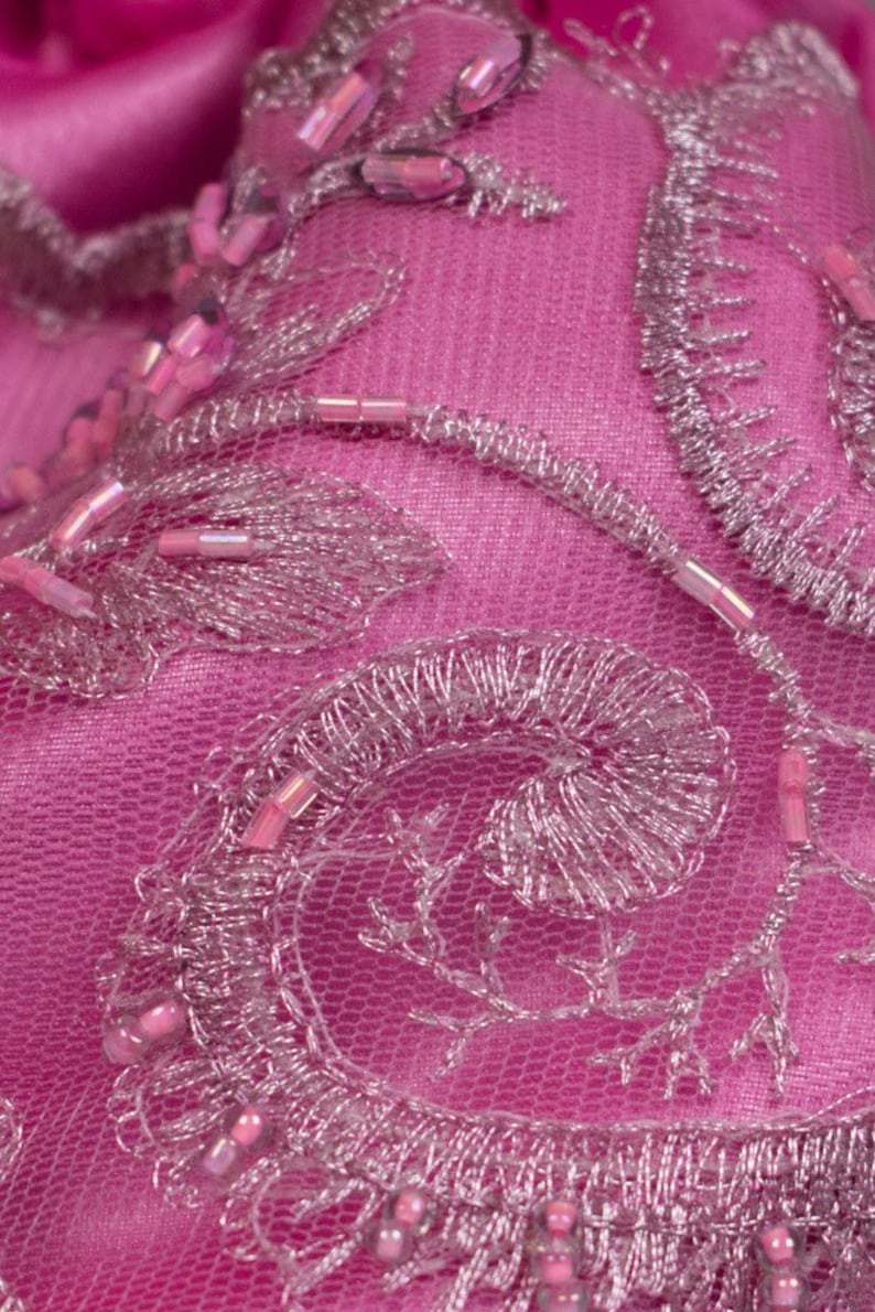 Gorgeous Lace Embroidered Bag Purse Wristlet Pink Mauve Money Bag ...