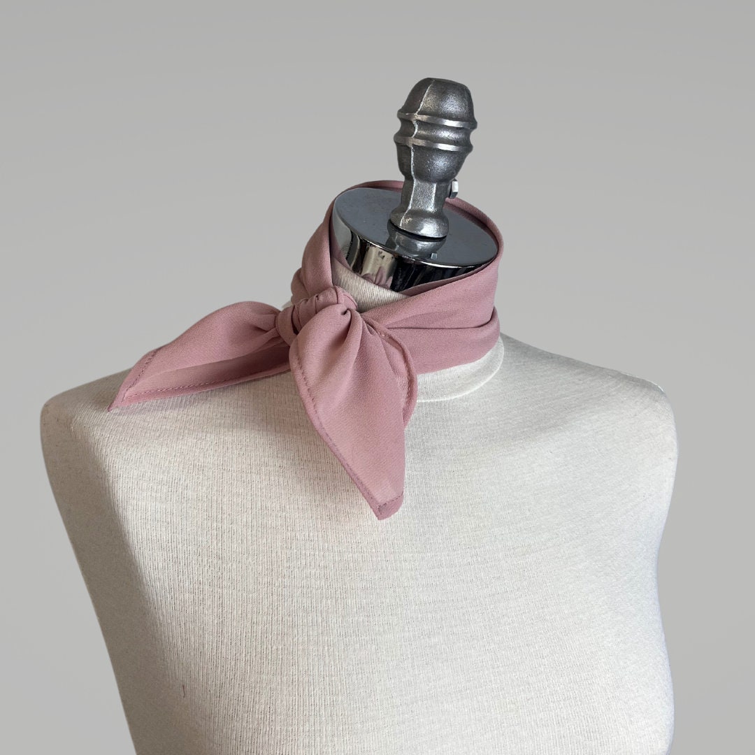 Neck Scarf Dusty Rose Dusty Pink Chiffon Various Colors Scarf Neck Tie ...
