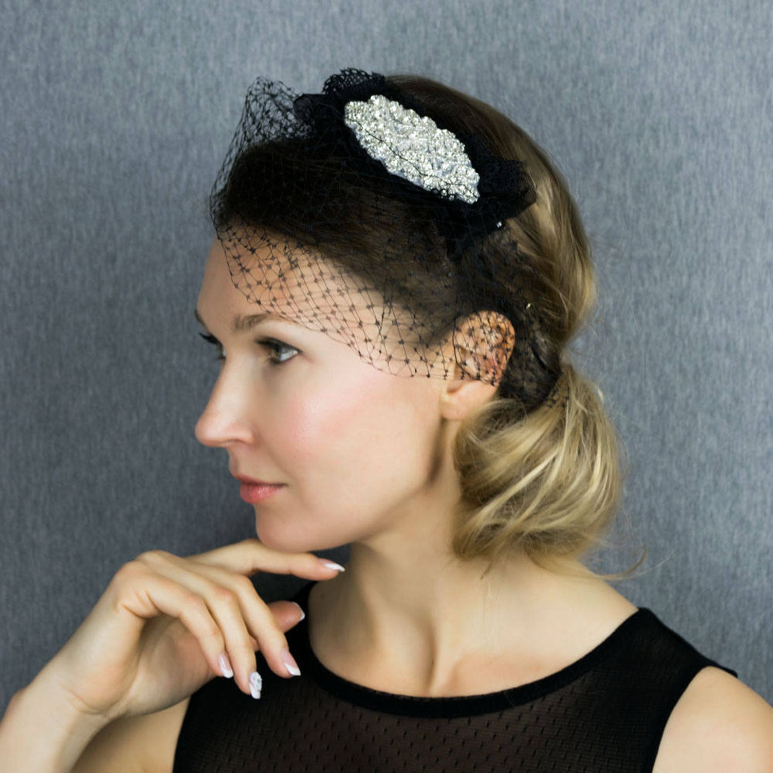 Birdcage Veil / Russian Veil / Elegant Couture and Classical | Etsy