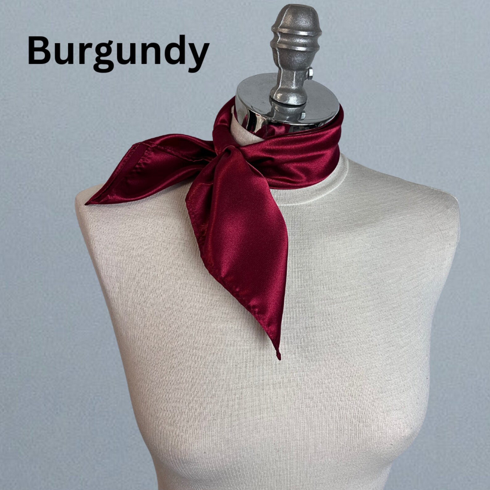 Satin Neck Scarf, Red Scarf, Various Colors Scarf, Red Neck Tie Women ...
