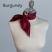 Satin Neck Scarf, Red Scarf, Various Colors Scarf, Red Neck Tie Women ...
