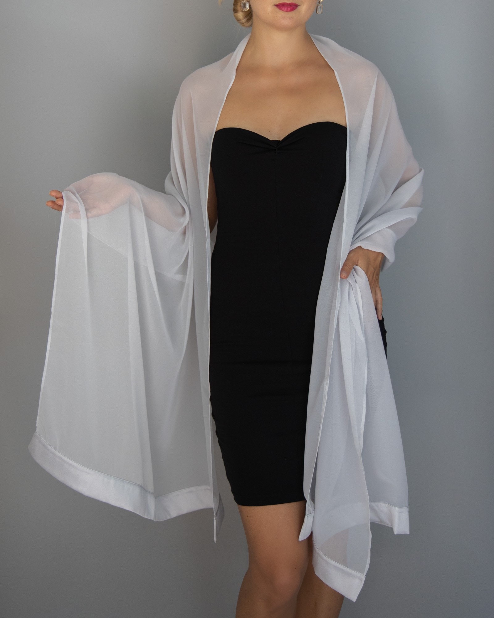 Matching Set: Bag and Shawl Wedding Shrug Elegant Accessory Light ...