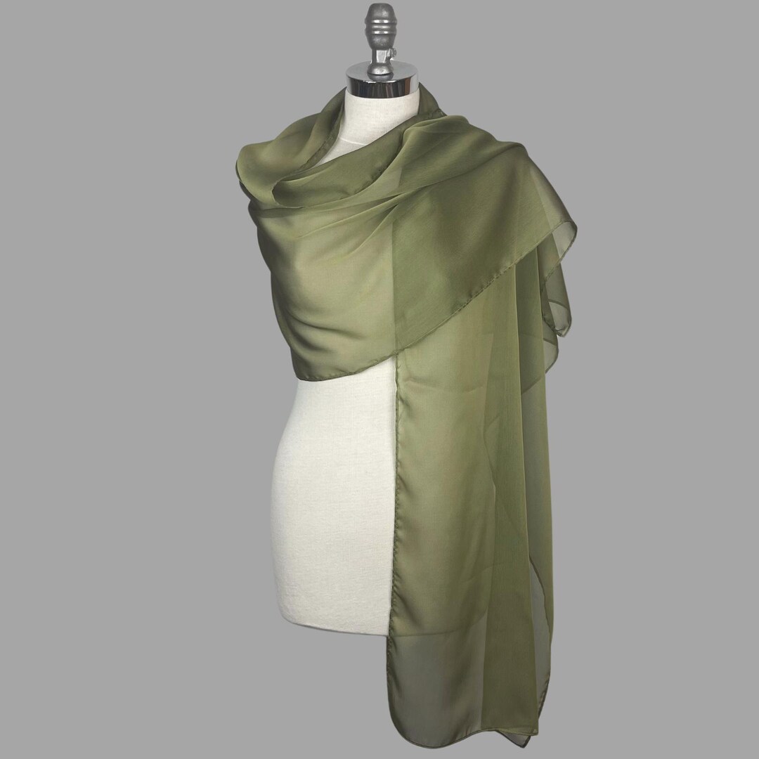 Olive Scarf Green Olive Wrap Olive Shawl Olive Bolero Bridesmaids Gift ...