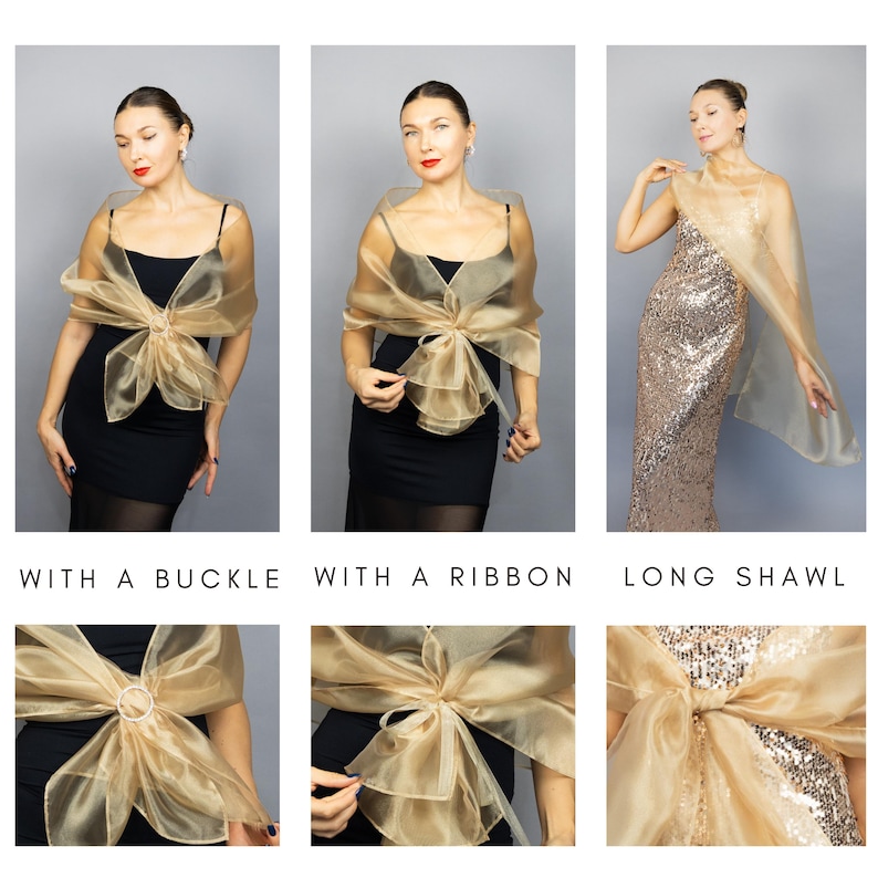 Sky Blue Organza Wrap Shawl – Blue Sheer Bridesmaid Scarf, Wedding ...